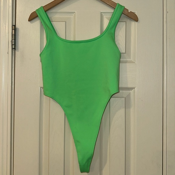 ALO Yoga | Tops | Alo Yoga Green Bodysuit | Poshmark